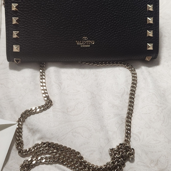 Valentino | Bags | Authentic Valentino Wallet On Chain | Poshmark